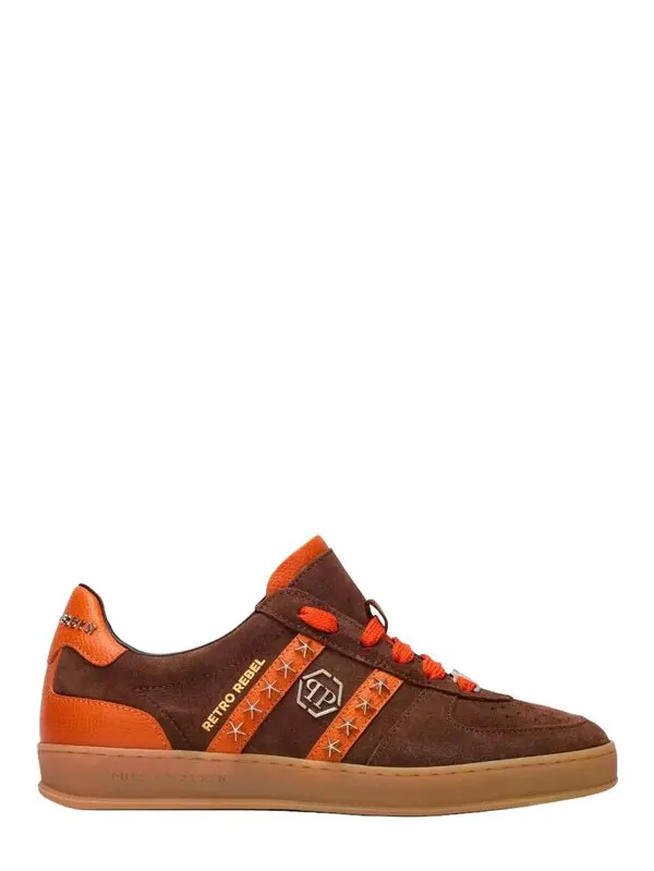 Philipp Plein Retro Rebel Studded Sneakers - Brown