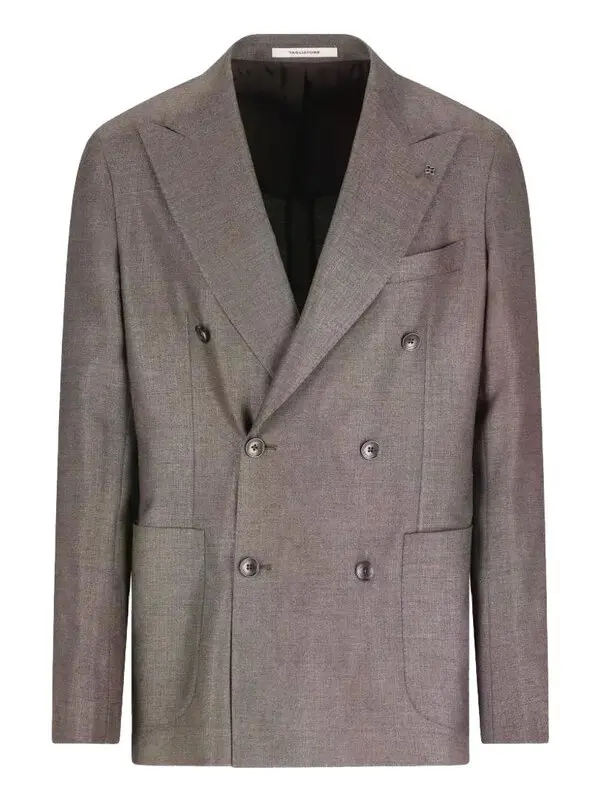 Tagliatore Double-breasted Jacket - Brown