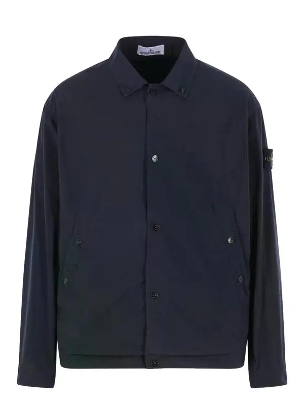 Stone Island Single-breasted Jacket - Blue