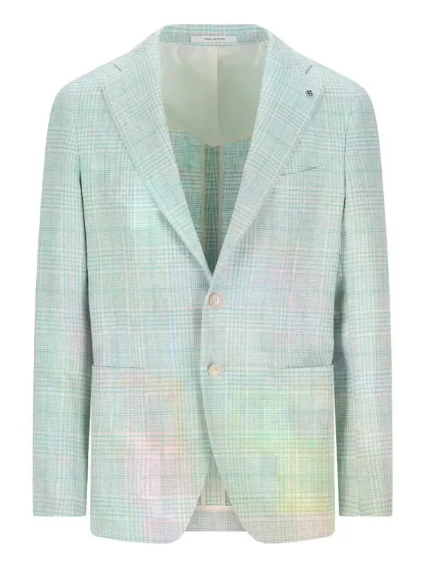 Tagliatore Checked Blazer - Blue