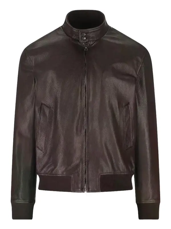 Tagliatore Leather Jacket - Brown