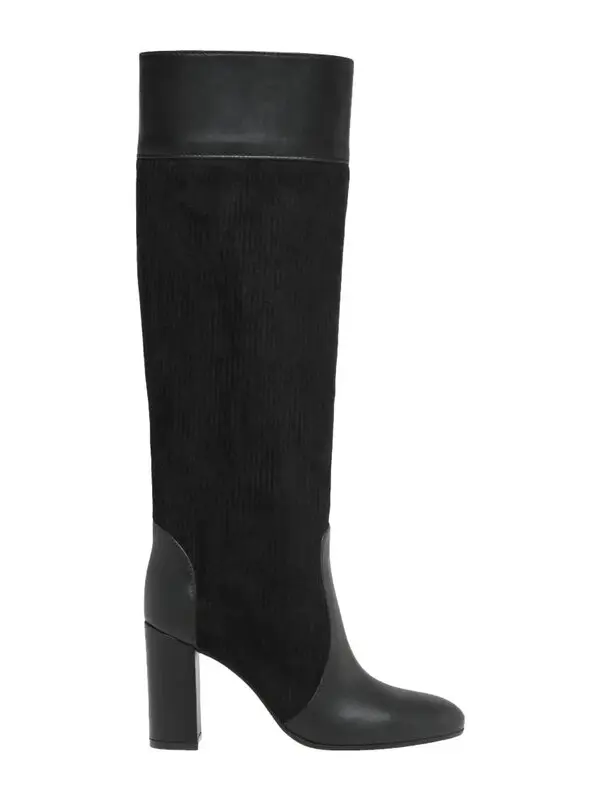 GIANVITO ROSSI Sheffield Panelled Knee-high Boots - Black