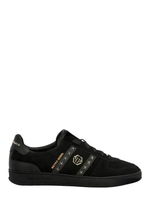 Philipp Plein Retro Rebel Studded Sneakers - Black