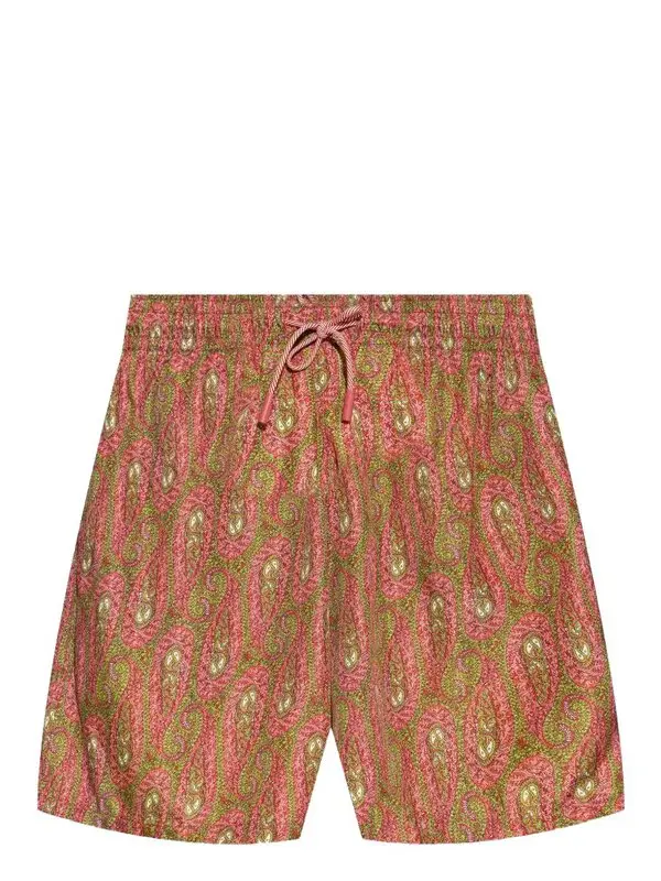 Etro Paisley-print Swim Shorts - Pink