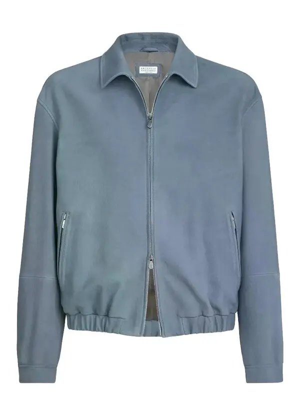 Brunello Cucinelli Zip-up Jacket - Blue