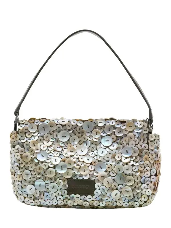 Staud Timmy Embellished Shoulder Bag - Neutrals