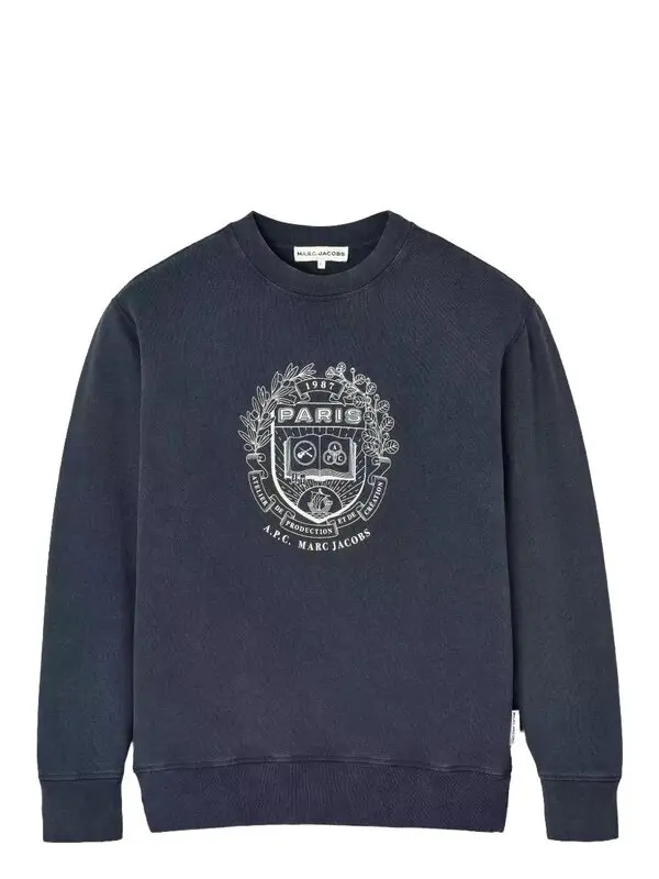 Marc Jacobs The Shrunken Paris Crew-neck Sweater - Blue