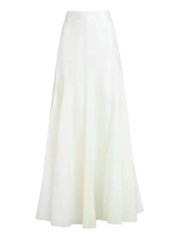 Brunello Cucinelli Flared Maxi Skirt - White