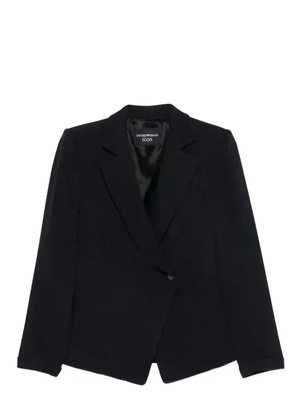 Emporio Armani Double-breasted Blazer - Black