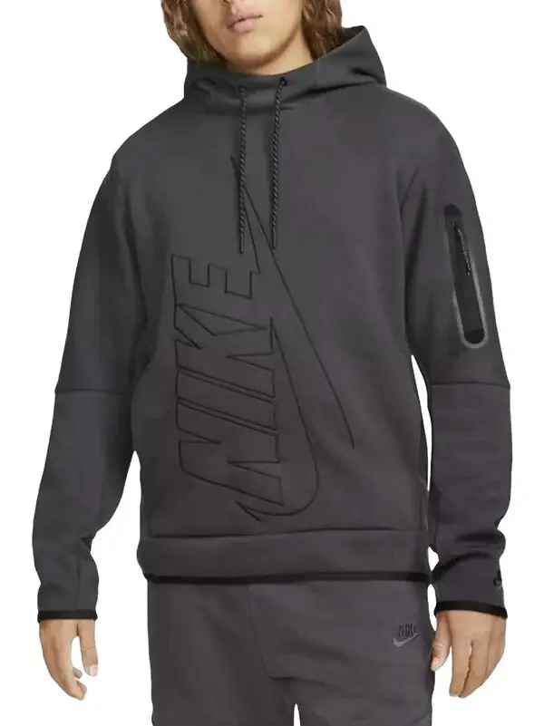 Nike Graphic-print Hoodie - Grey