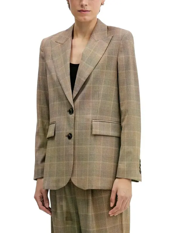 Sisley Checked Blazer - Neutrals