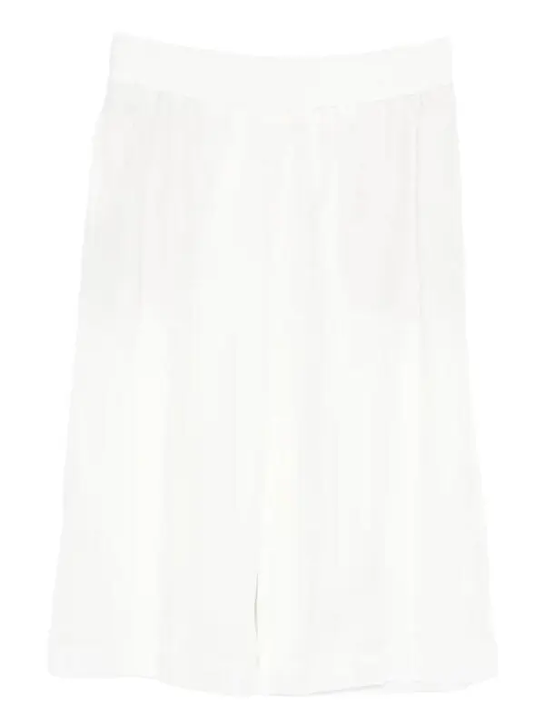 Brunello Cucinelli Elasticated-waist Knee-length Shorts - White