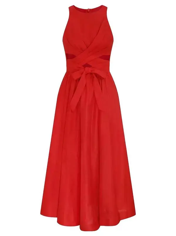 Zimmermann Patience Cut-out Dress - Red