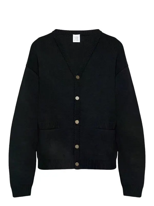 Vetements Button-up Cardigan - Black