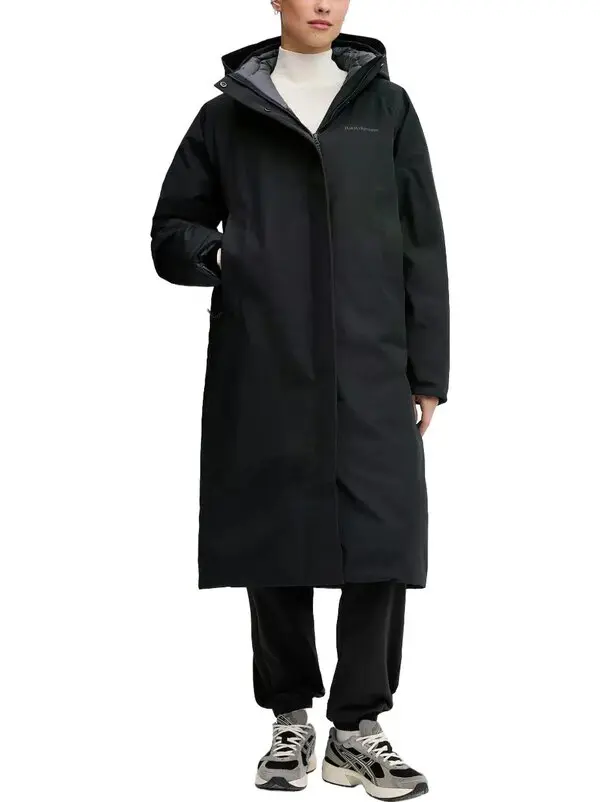 PEAK PERFORMANCE Hooded Parka Coat - Black