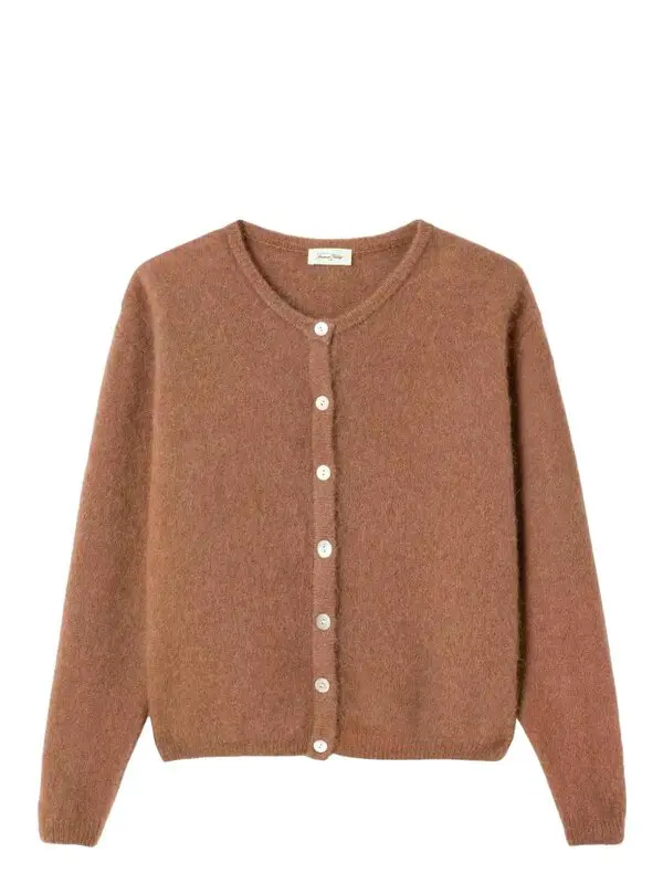 American Vintage Crew-neck Cardigan - Brown