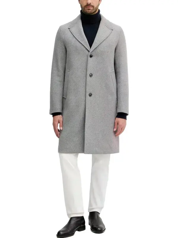 Sisley Single-breasted Coat - Grey