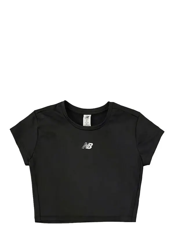 NEW BALANCE Logo-print T-shirt - Black
