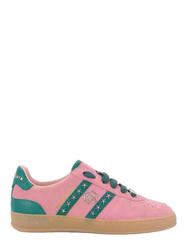 Philipp Plein Retro Rebel Studded Sneakers - Pink