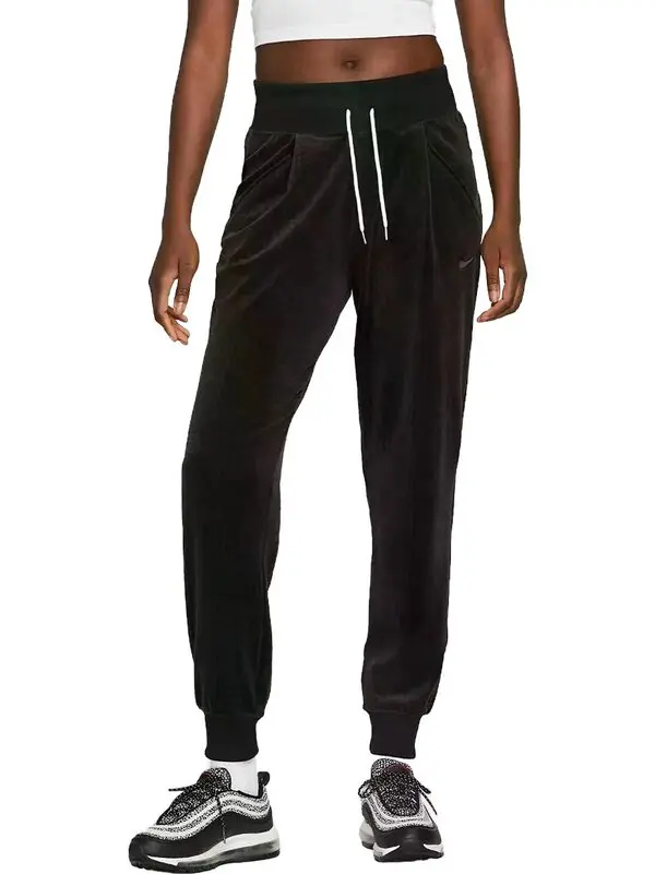 Nike Velour Track Pants - Black