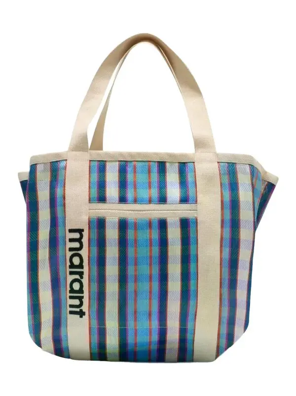 Isabel Marant Darwen Striped Tote Bag - Blue