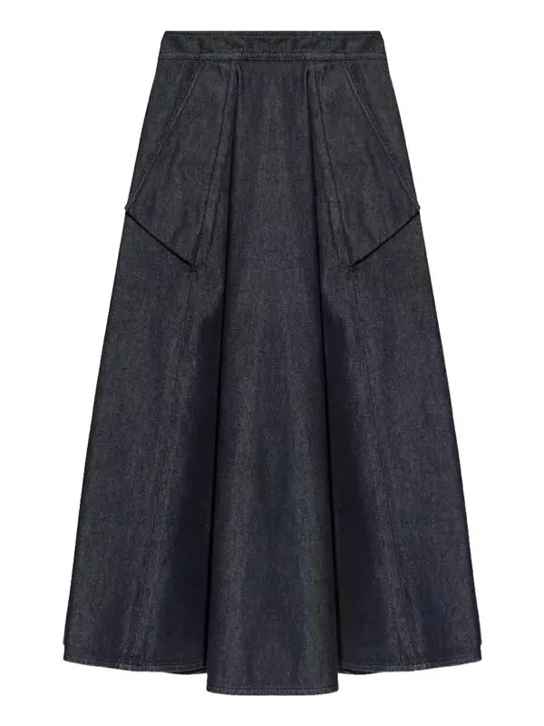 Max Mara Visone Midi Skirt - Blue