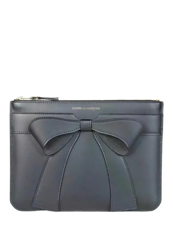 Comme Des Garçons Bow Detail Big Wallet - Black