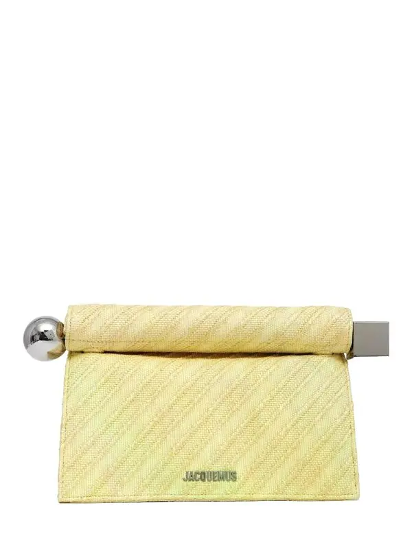 Jacquemus Rond Carré Clutch Bag - Yellow