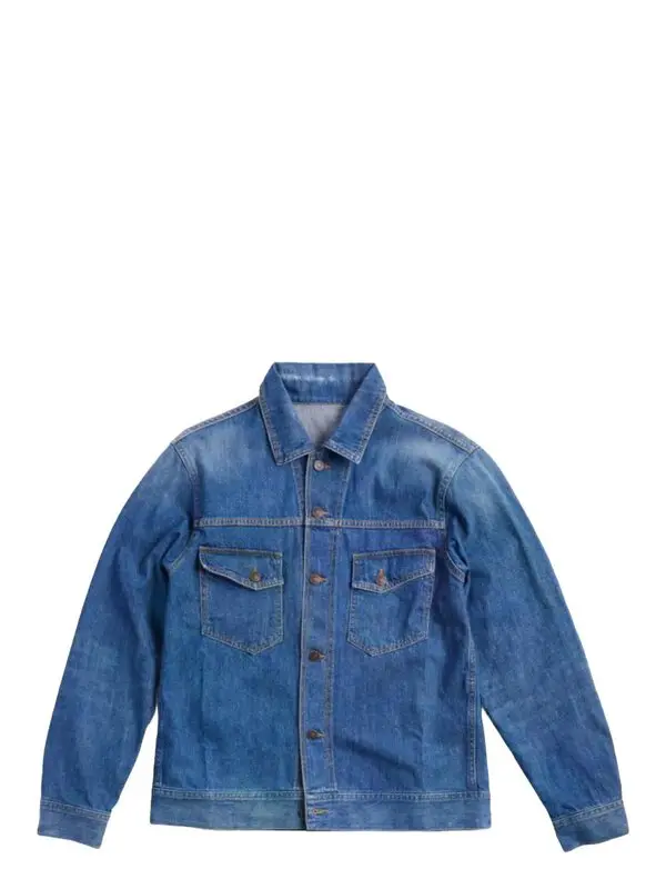 FORTELA Cotton Denim Jacket - Blue
