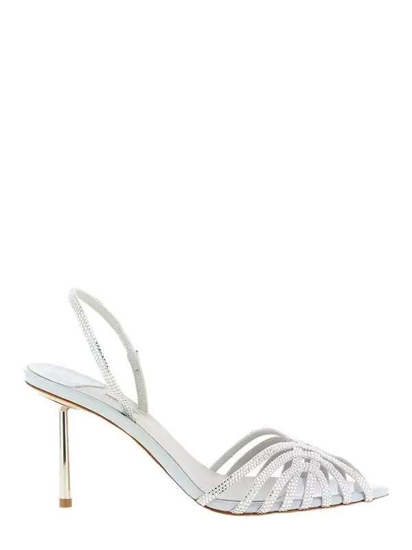 LE SILLA Rhinestone Pointed-toe Sandals - Blue