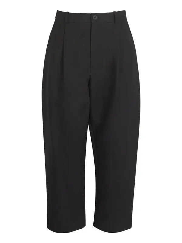 Studio Nicholson Cotton Pleated Trousers - Black