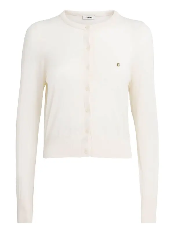 Sandro Cotton-blend Cardigan - Beige