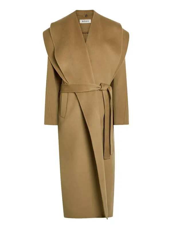 RÓHE Double-faced Wool And Cashmere-blend Coat - Camel