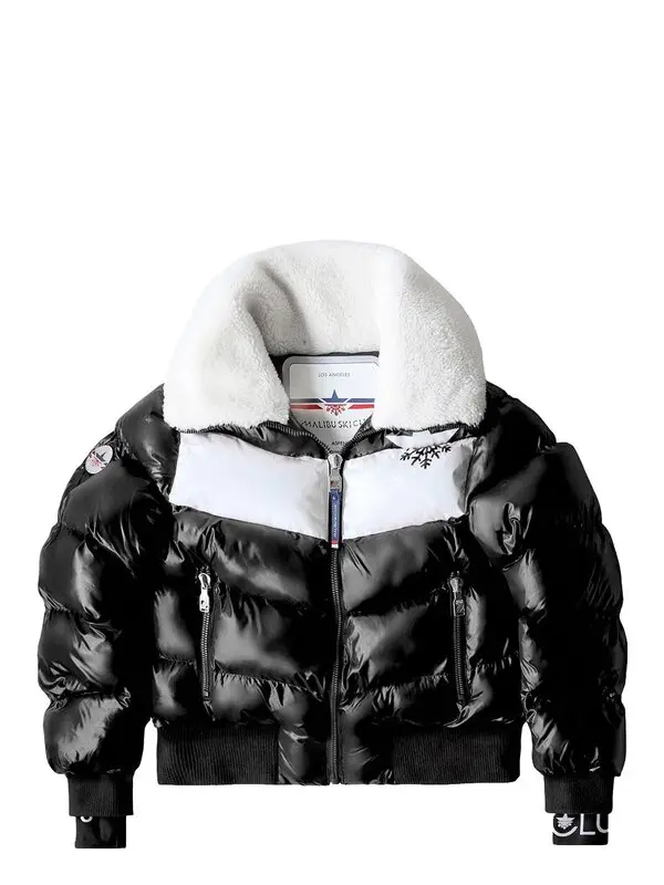 MALIBU SKI CLUB Apres Slick Bomber Jacket - Black