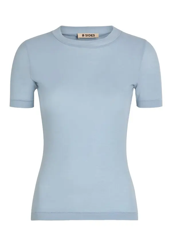 B Sides Vivien Cotton T-shirt - Light Blue