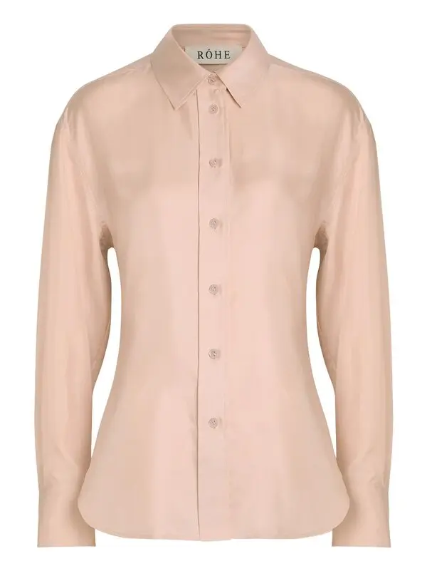 RÓHE Silk Shirt - Rose