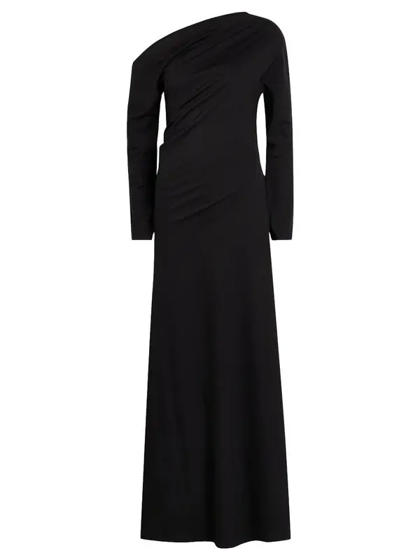 RÓHE Twisted Jersey Maxi Dress - Black