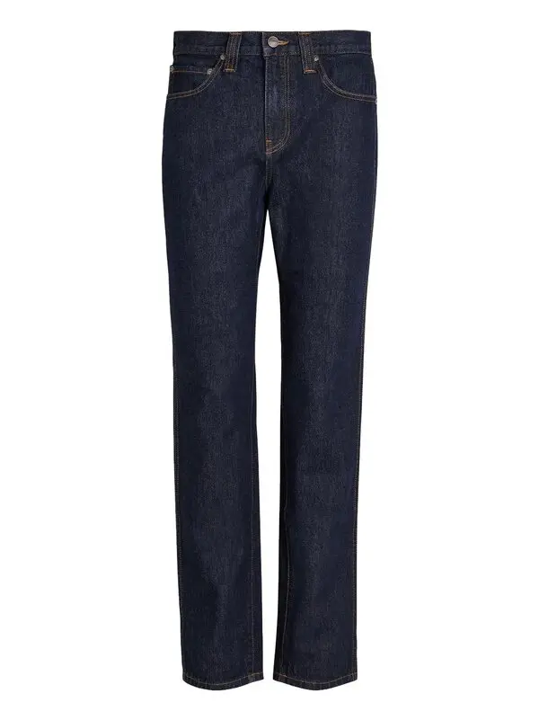 Khaite Farley Slim Straight-leg Jeans - Indigo