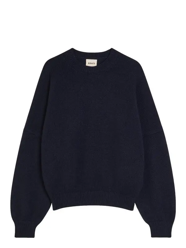 Khaite Margaux Cashmere Jumper - Navy