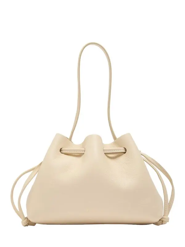 MANSUR GAVRIEL Drawstring Leather Pouch - Ivory