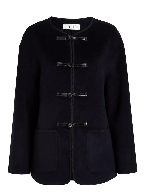 RÓHE Wool And Cashmere-blend Jacket - Navy