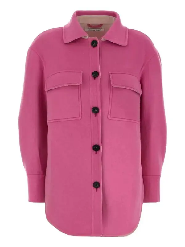 AFTERCOAT Buttoned Coat - Pink