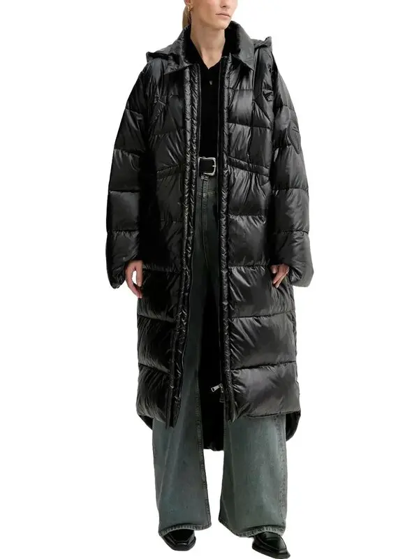 MMC STUDIO Hooded Oversized Puffer Jacket - Black