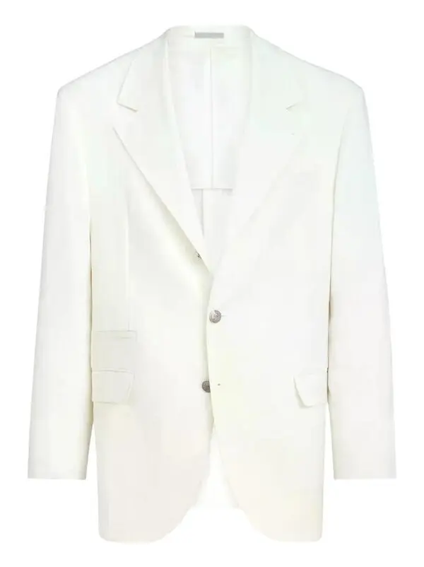 Brunello Cucinelli Single-breasted Blazer - White