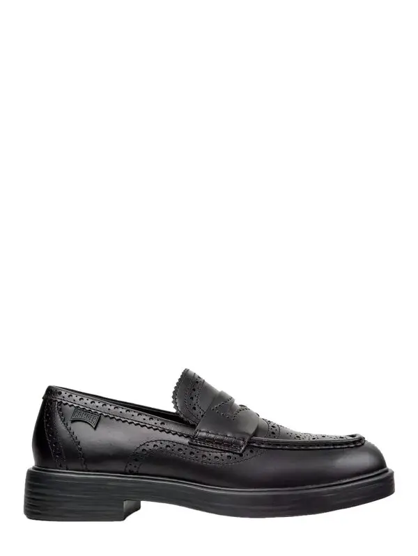 Camper Dean Twins Leather Loafers - Black