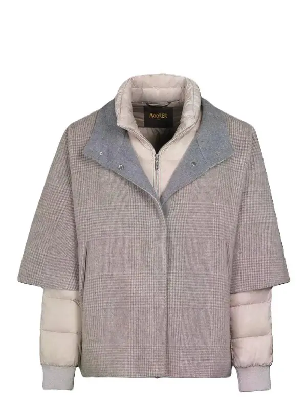 MOORER Resia Cape Jacket - Neutrals