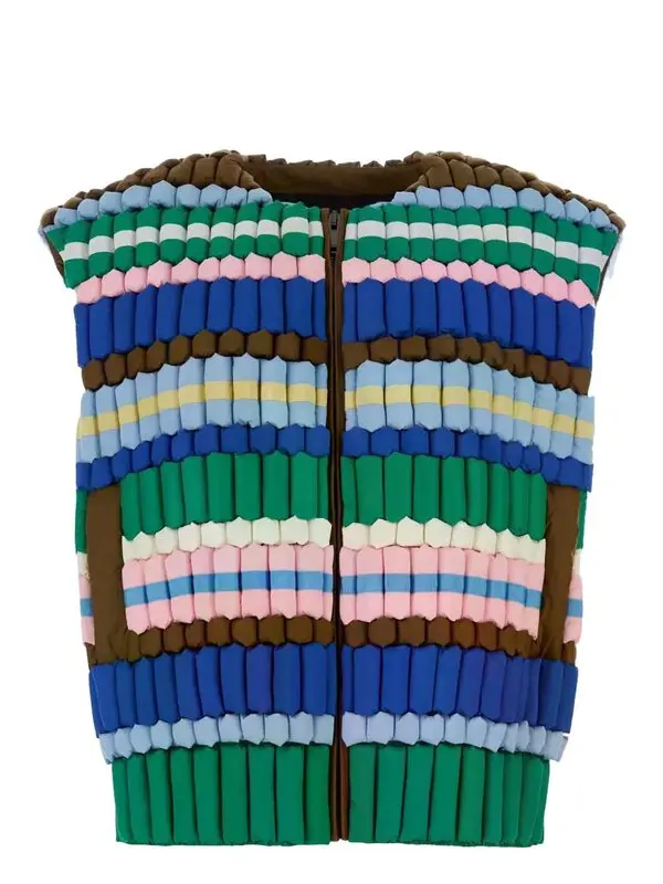 RAXXY Striped Gilet - Blue