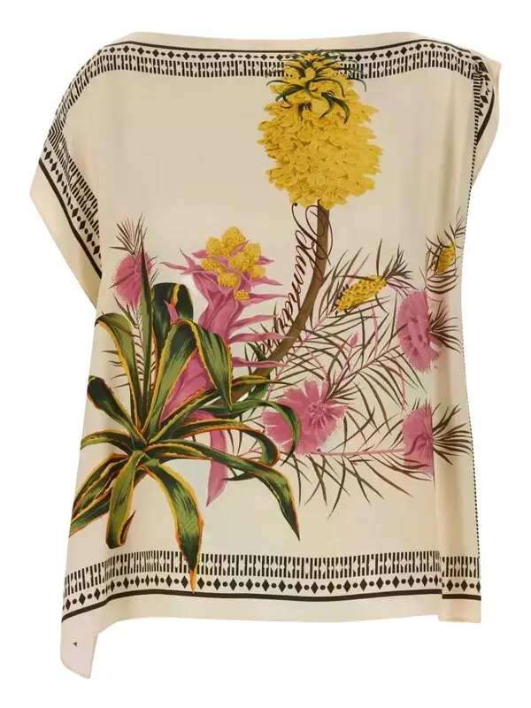 Blumarine Printed Top - Neutrals