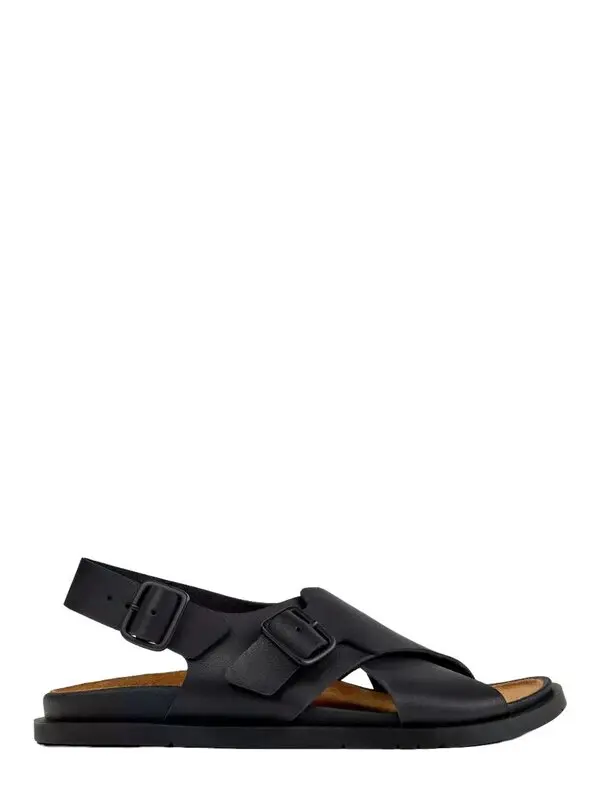 Camper Lluc Buckled Crossover-strap Sandals - Black