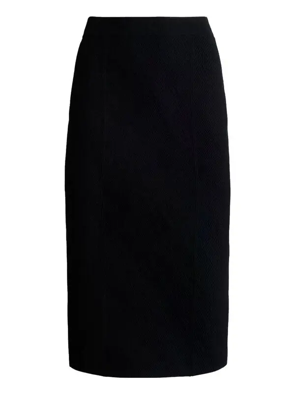 St. John Venezia Midi Skirt - Black